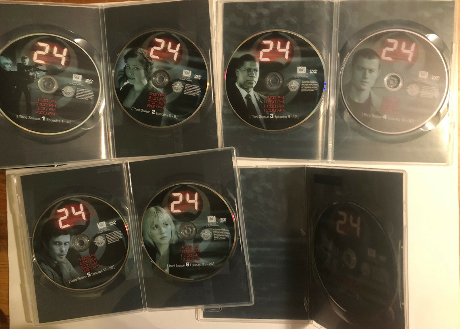 24: SEASON THREE, 7-DISC DVD SET, SEASON 3, KIEFER SUTHERLAND, 24 ...