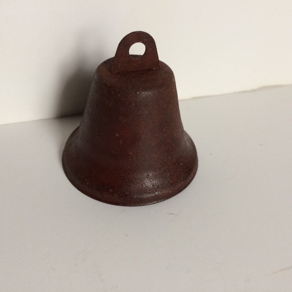Set of 3 Rusty Looking Tin 44mm 1.5" Liberty Bell Bells Primitive Craft ...