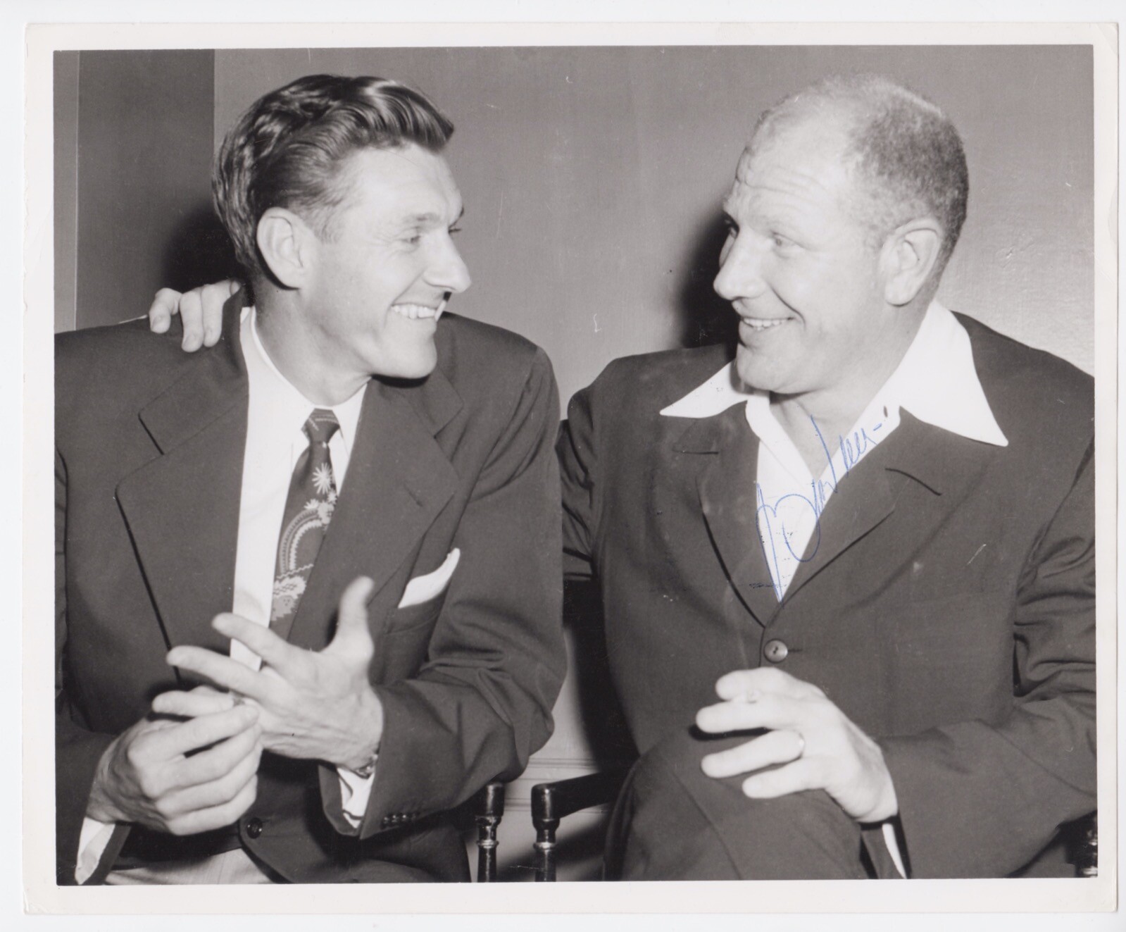 Bill Veeck Signed Autograph 8 x 10 United Photo International Photo PSA ...