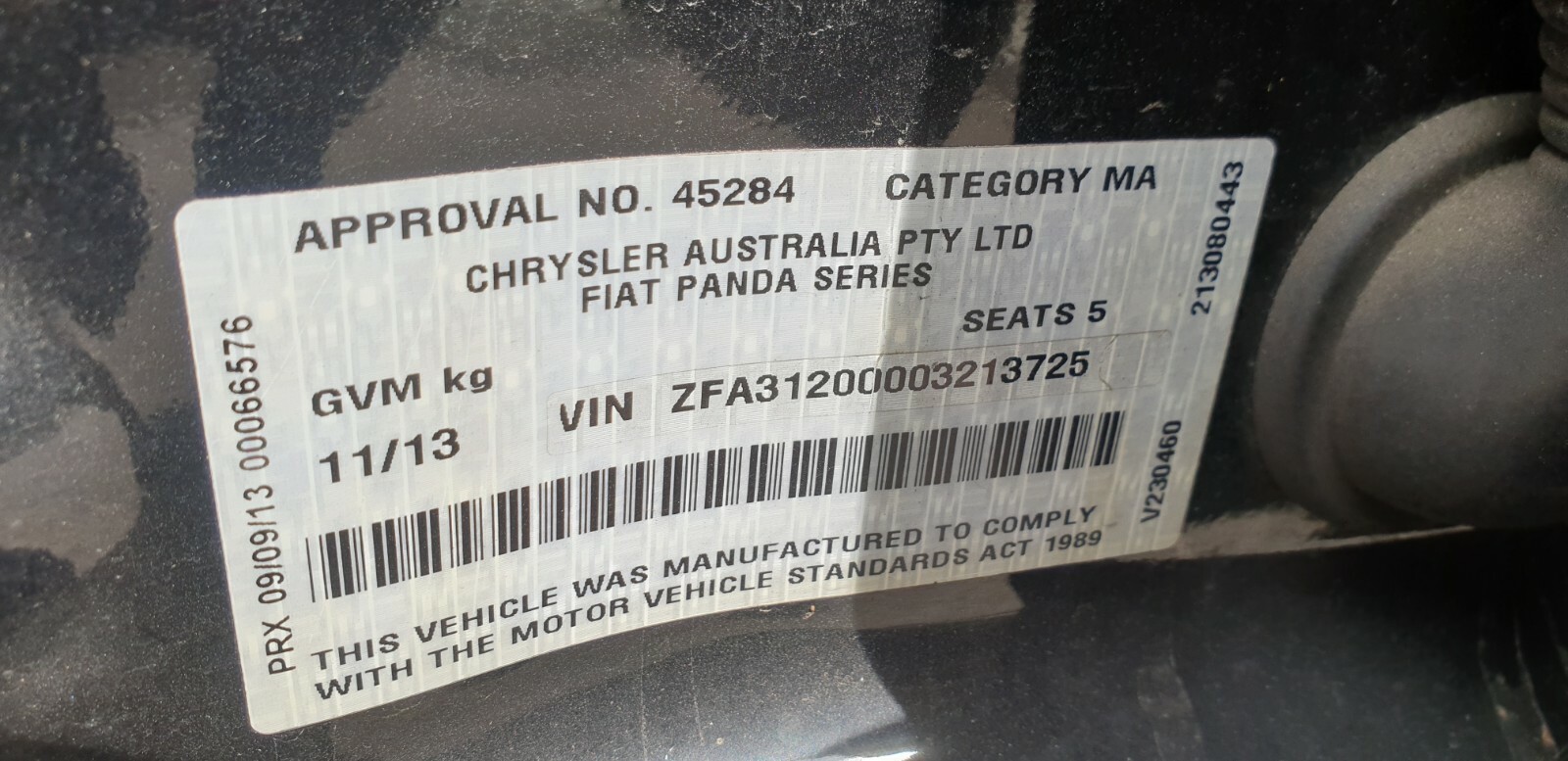 FIAT PANDA LEFT FRONT STRUT 150 SERIES , 1.2L PETROL,10/13-12/15 ...