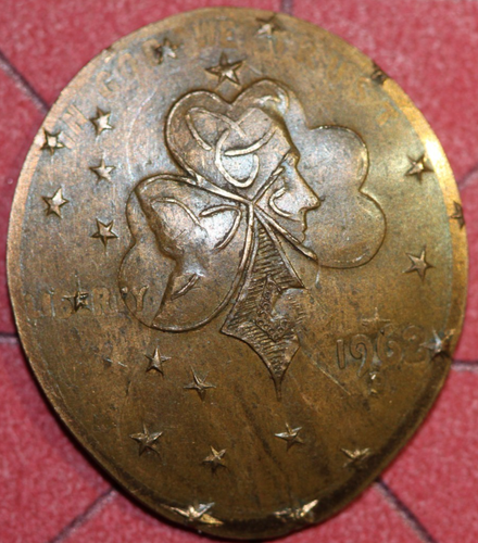 1962 Counterstmap Celtic Clover shamrock Love Token,Good Luck,Token | eBay