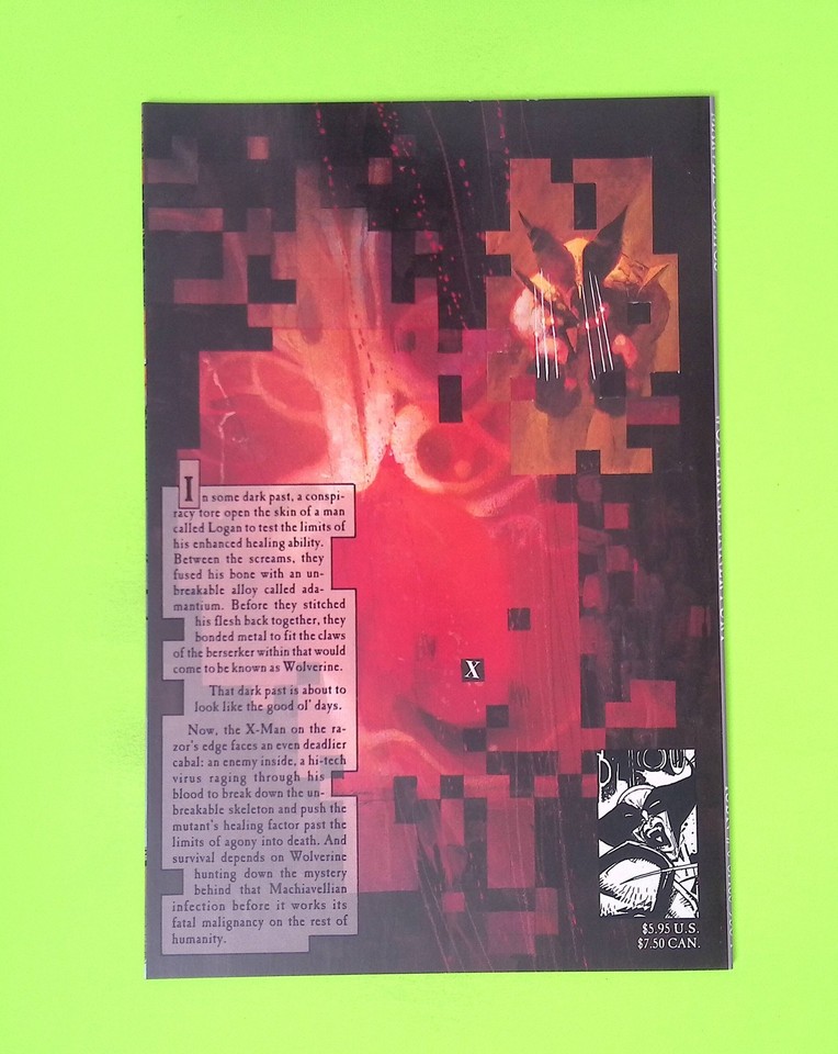 Wolverine Inner Fury #1 One-Shot 1992 Marvel Comics High Grade W195-71 ...