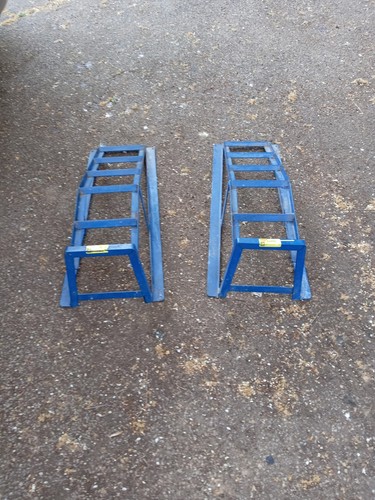 Halfords Car Ramps Pair / Blue | eBay UK