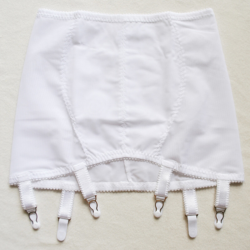 Women Floral Edge Cloth Girdle Vintage Garter Belt 4 Straps Suspender ...