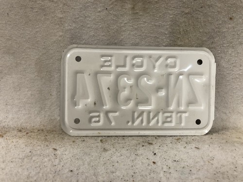 Vintage 1976 Tennessee Motorcycle License Plate | eBay