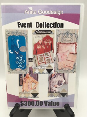 Anita Goodesign Event Collection 2010 $300.00 Value Embroidery Machine ...