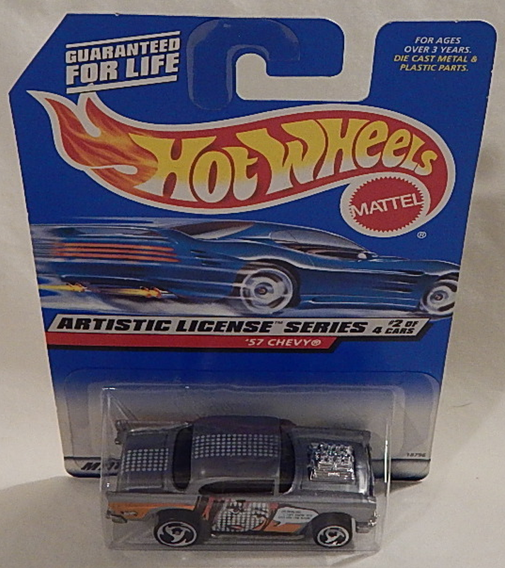 '57 Chevy Bel Air Hardtop Exposed Engine Hot Wheels Artistic License ...