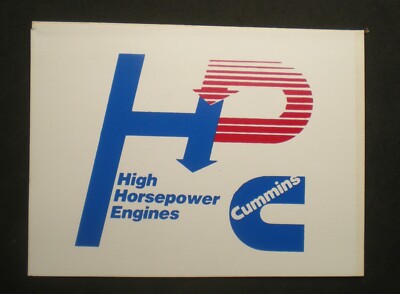 Cummins High Horsepower Engines Decal Sticker New | eBay
