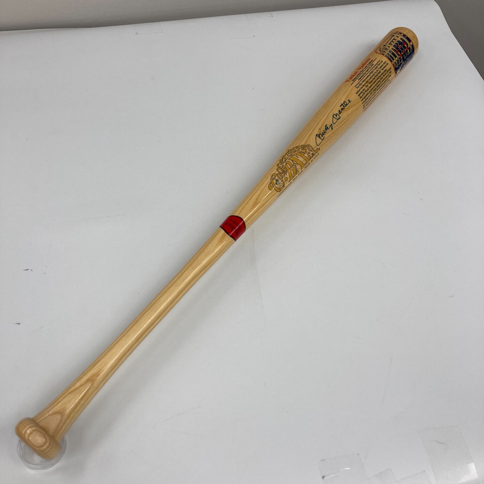 Mickey Mantle Signed Autographed Cooperstown Yankee Stadium Bat JSA COA ...