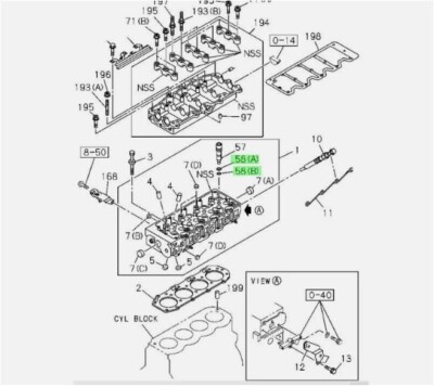 Isuzu Trooper 3.0, 4JX1, Genuine Injector Sleeve Seal Kit 8972407970 ...