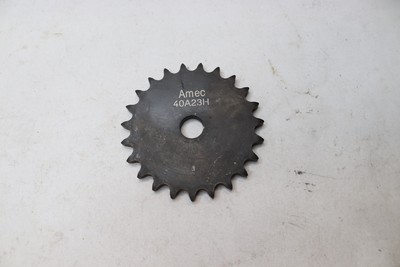 Amec Single Pitch Roller Chain Sprocket Steel #40 23-Teeth 5/8" x 3.94 ...