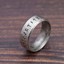 Viking Norse Vintage Silver Stainless Steel Runes Rune Ring Band for ...