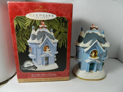Hallmark Keep Sake Night Before Christmas Windup Musical Movement Ken ...