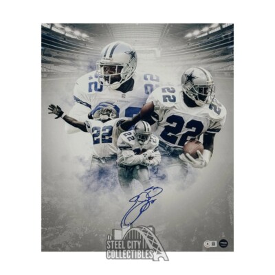 Emmitt Smith Autographed Dallas 16x20 Football Photo - BAS (Collage) | eBay