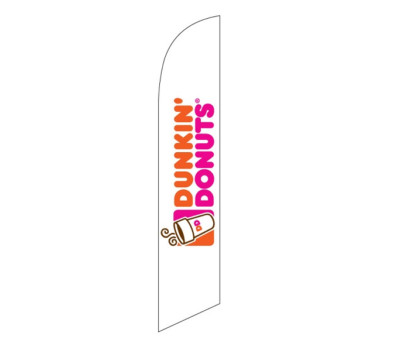 Dunkin Donuts White Feather Flag sfb-5670 | eBay