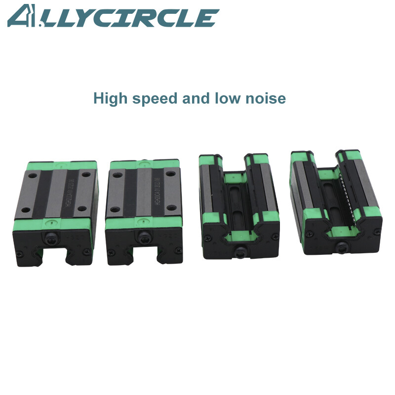 2PCS HGR20 Linear GuideWway Rail 200-2000mm Length+4PCS HGH20CA Blocks ...