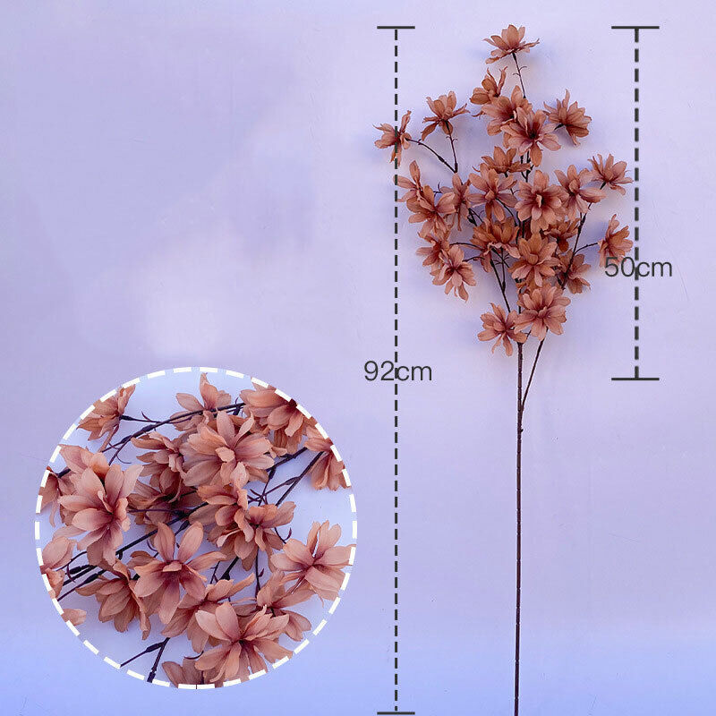 Artificial Fake Silk Flowers Long Stem Bouquet DIY Garden Hotel Table ...