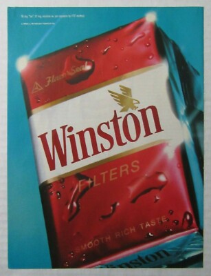1991 WINSTON Filters Cigarettes Soft Pack Magazine Ad | eBay
