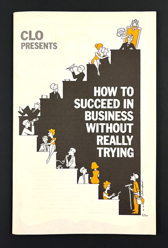 1978 Civic Light Opera CLO How Succeed In Business Without Trying VTG ...