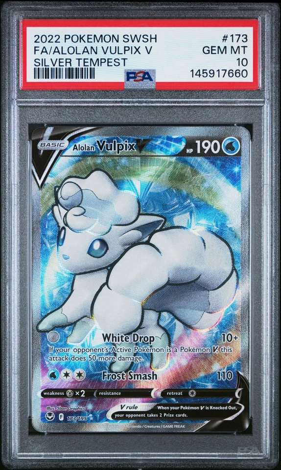 Alolan Vulpix V 173/195 Swsh12: Sword & Shield - Silver Tempest for ...