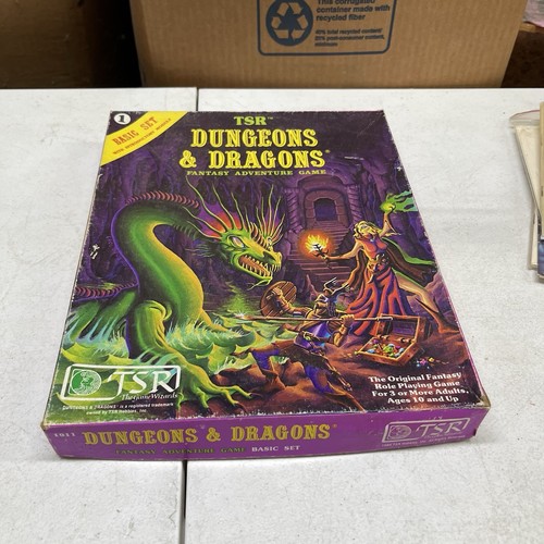 Dungeons & Dragons Fantasy Game Basic Set 1 #1011 1981 TSR with BONUS ...