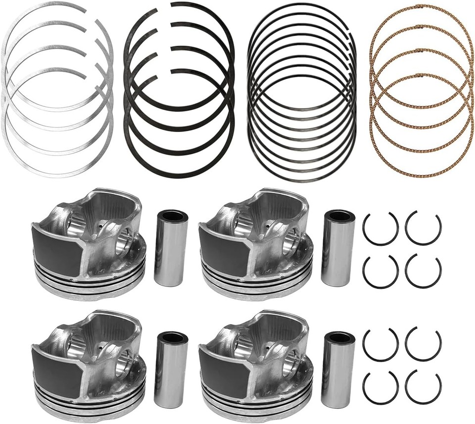 Engine Piston Ring Set Standard, Engine Piston & Pin & Snap Ring Fit ...