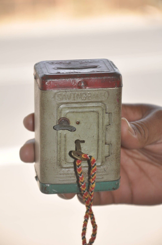 Vintage Iron Eagle Brand Colorful Handcrafted Solid Money Safe /Box ...