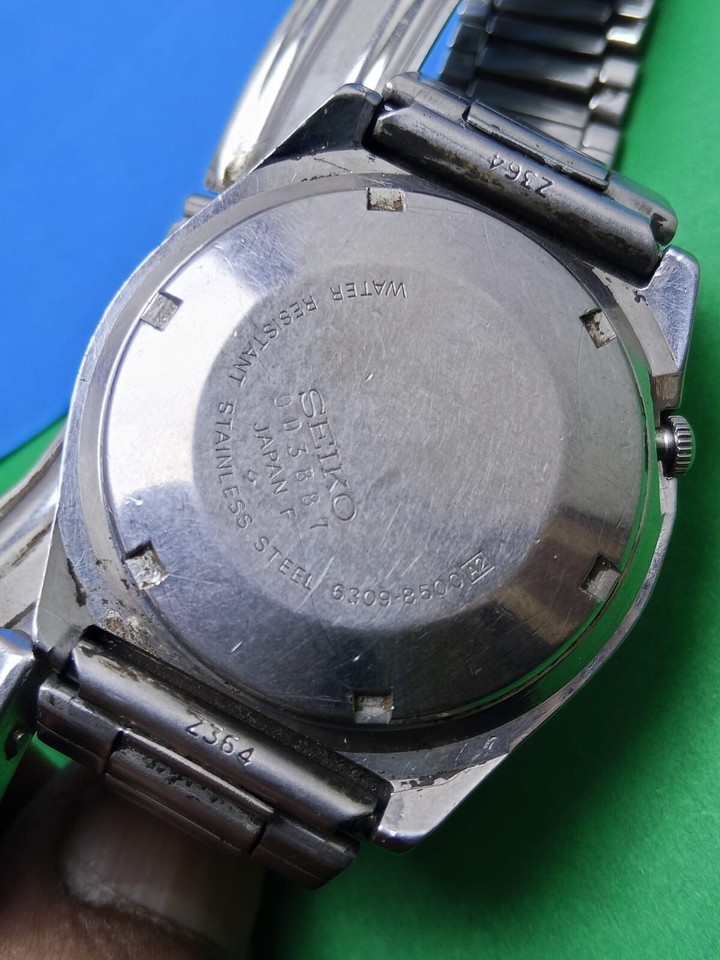 Vintage Seiko Racer Blue Dial 24 hours Stainless steel men's day date ...