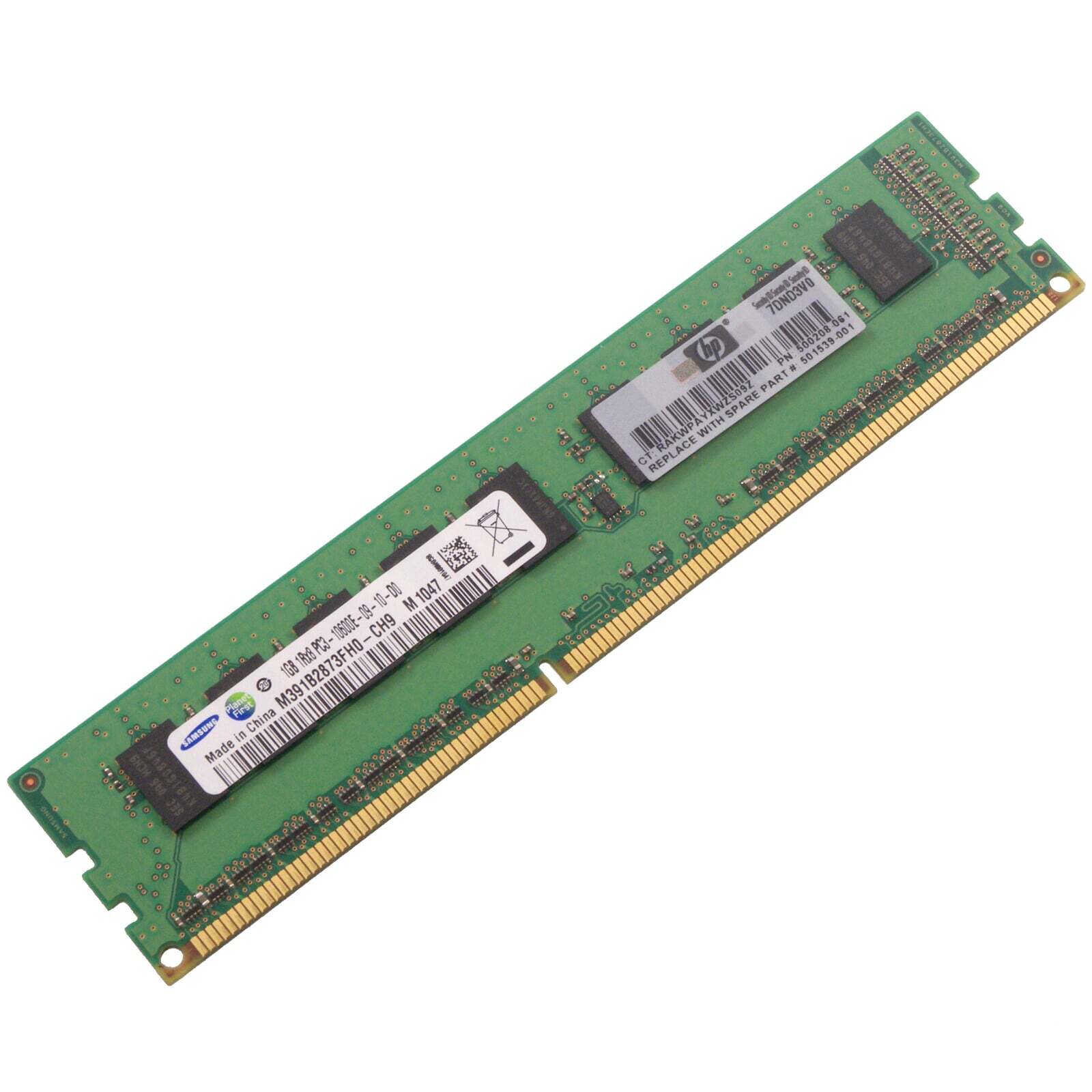 HP DDR3-RAM 1GB PC3-10600E ECC 1R DL370 G6 - 500668-B21 NEU | eBay