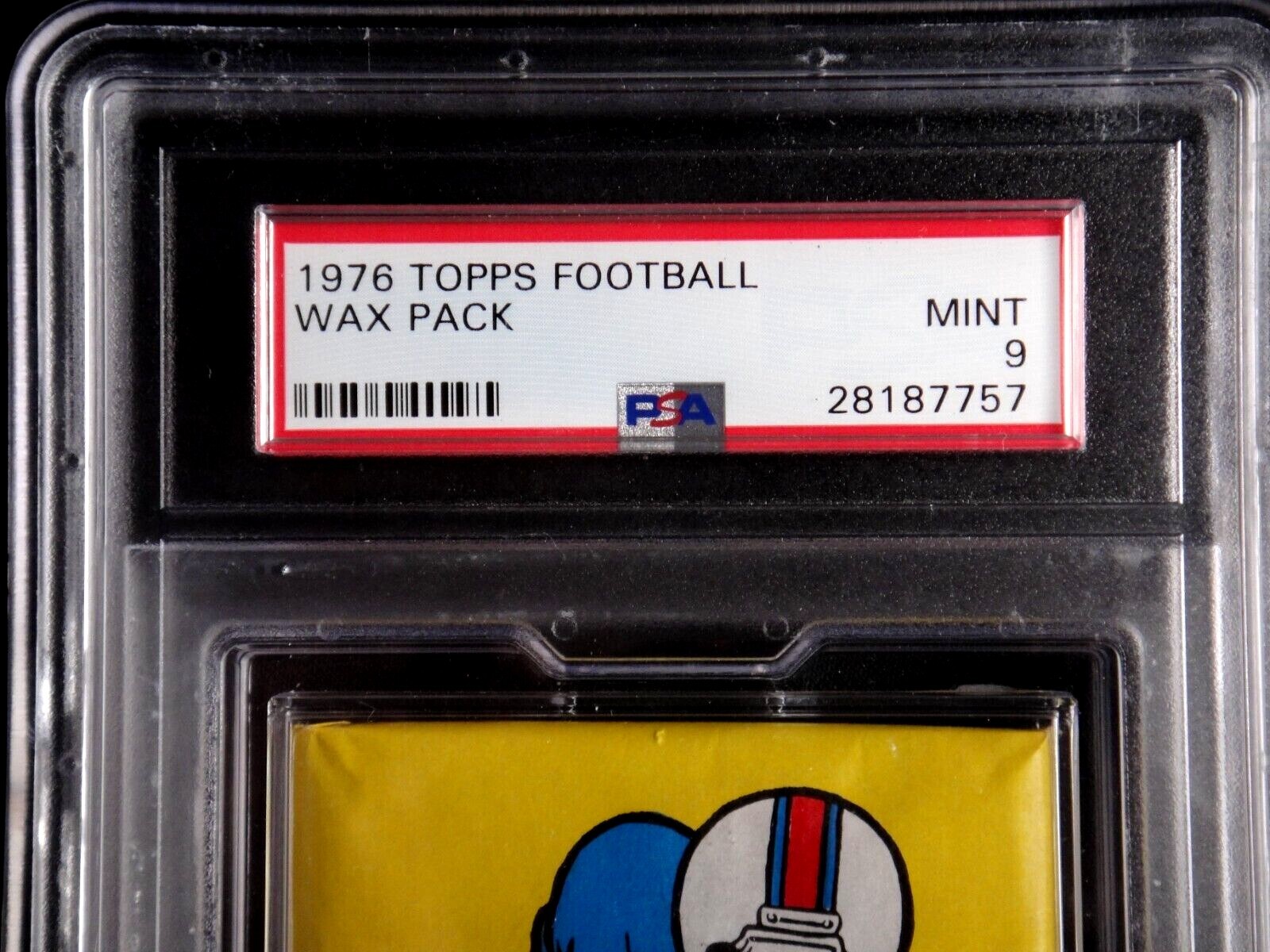 ORIGINAL 1976 TOPPS FOOTBALL WAX PACK PSA 9 MINT POSSIBLE WALTER PAYTON ...
