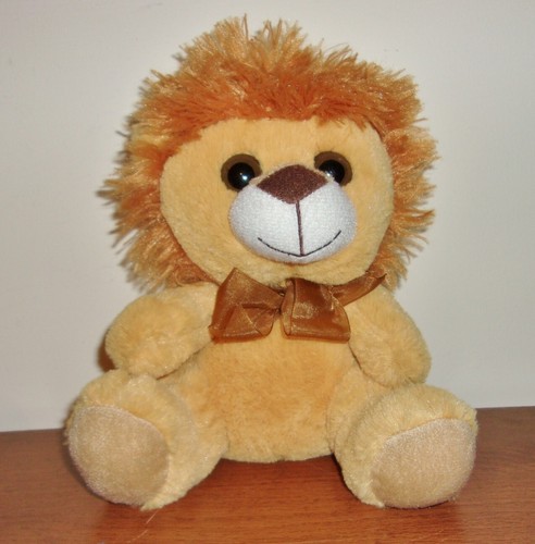 Goffa Lion Plush Stuffed Animal Toy - 8" - Golden Color | eBay