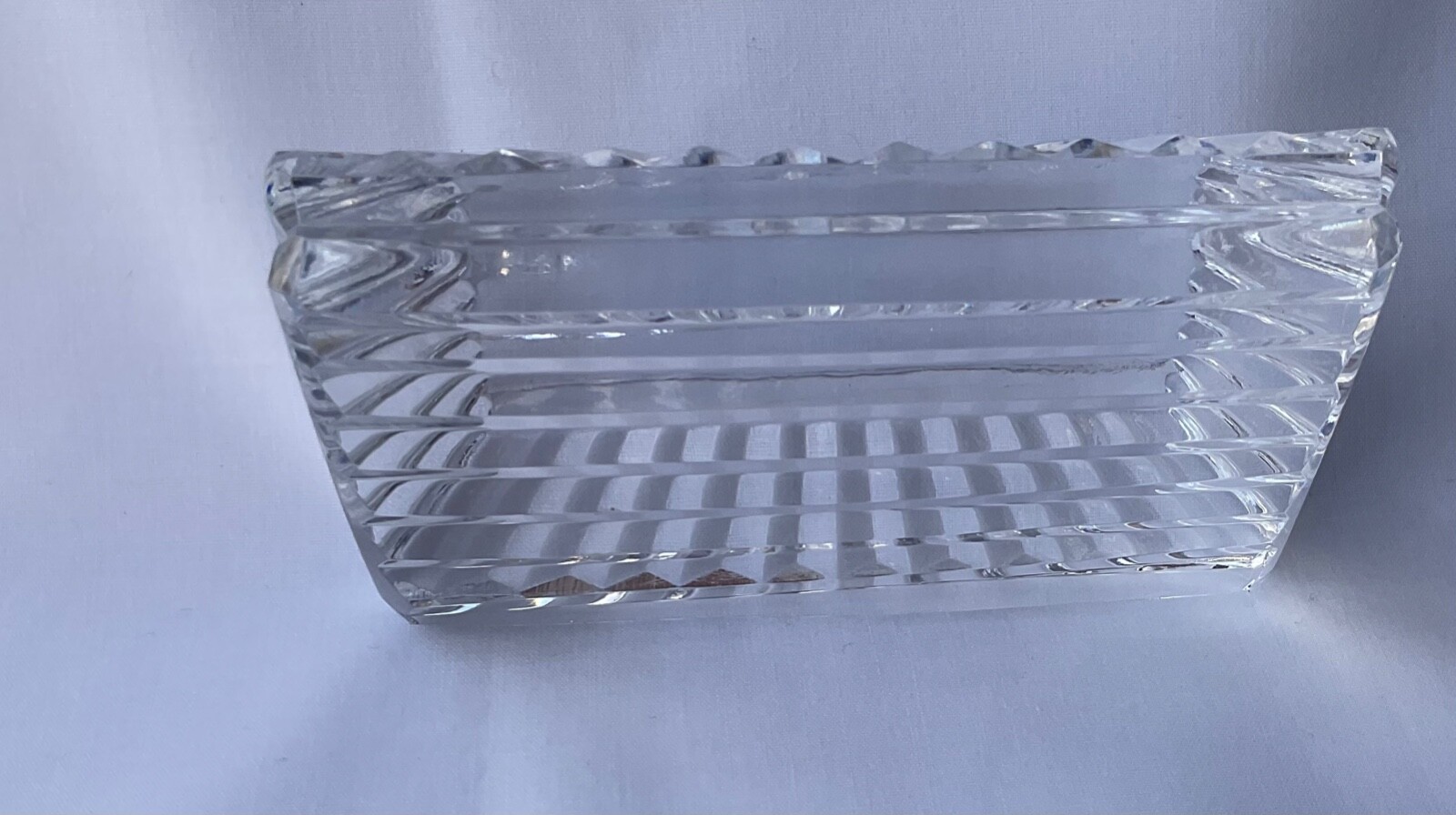 WATERFORD Rectangular Glass Paperweight Engravable 4" L | eBay