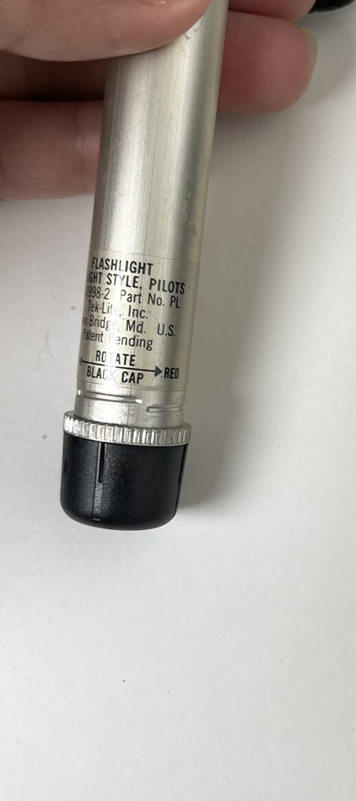 Vintage MS-21998-2 Pilots Penlight Flashlight Working | eBay