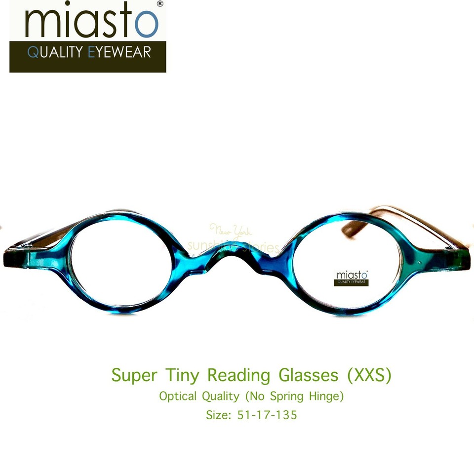MIASTO "MINI ITALY" EXTRA SMALL ROUND RETRO BOHO VINTAGE READERS ...