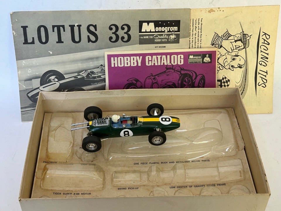 Monogram Lotus 33 Formula 1 Car (Green) 1/32 scale slot car with box | eBay
