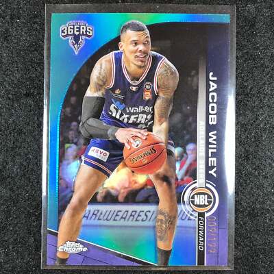 2023-24 Topps Chrome NBL JACOB WILEY Base Aqua 9/199 #4 | eBay Australia