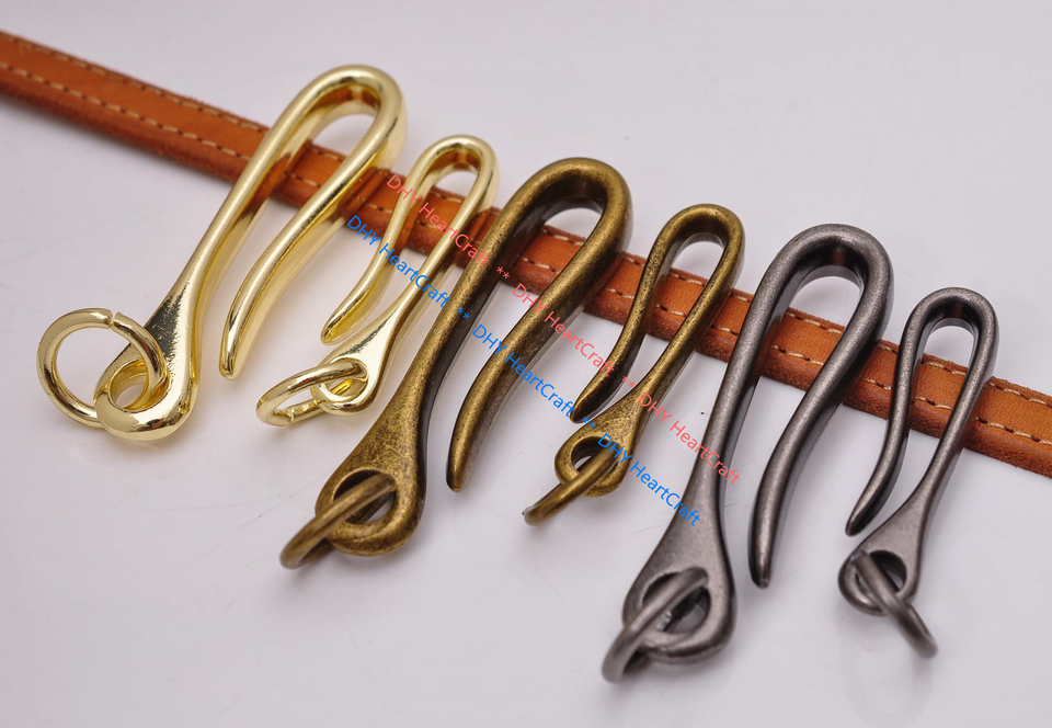 5pc Heavy Quality KeyChain Pocket Key Chain Clip Fish U Hook Antique ...