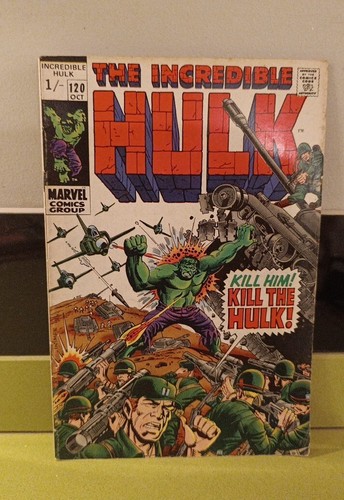 INCREDIBLE HULK # 120 MARVEL COMICS GROUP INHUMANS THOMAS TRIMPE OCT ...