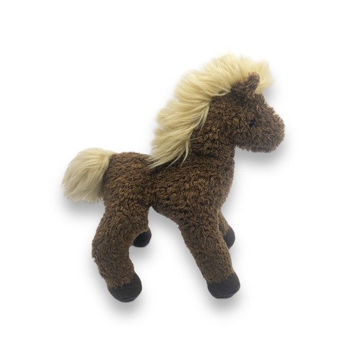 Douglas Cuddle Toys Brown Tan Horse 10” Standing Plush Stuffed Animal ...