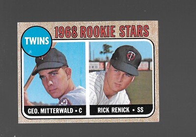 1968 George Mitterwald & Rick Renick, Topps, Rookie Stars | eBay