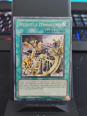Weights & Zenmaisures - 1st Edition - Rare Foil - Yugioh Spell Card ...