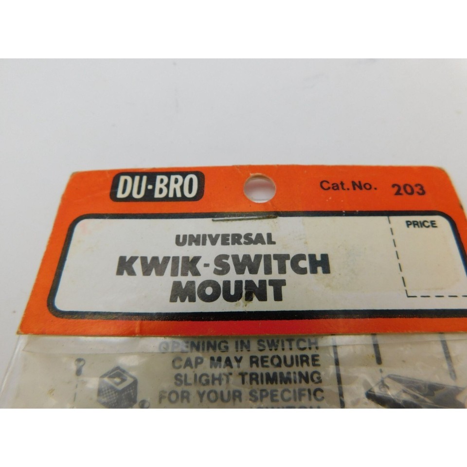 NOS DU-BRO Cat. No. # 203 Universal Kwik Switch Mount New Old Stock | eBay
