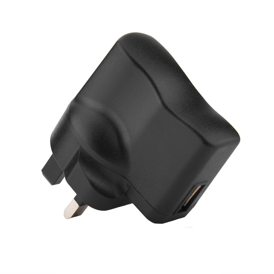(UK)DC 5V USB Charger Plug Power Supply Adapter AC 100V-240V To DC 5 ...