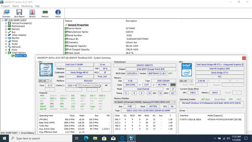 Lenovo Thinkpad X220 - Type 4286 12" HD I7-2640M 8GB Motherboard ...