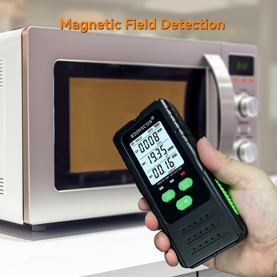 EMF Detector, Detect All 3 Types of Electromagnetic Radiation Field in ...