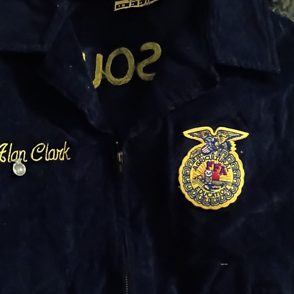 FFA Missouri Rich Hill Embroidered Logo Zip Jacket Navy Yellow Size 40 ...