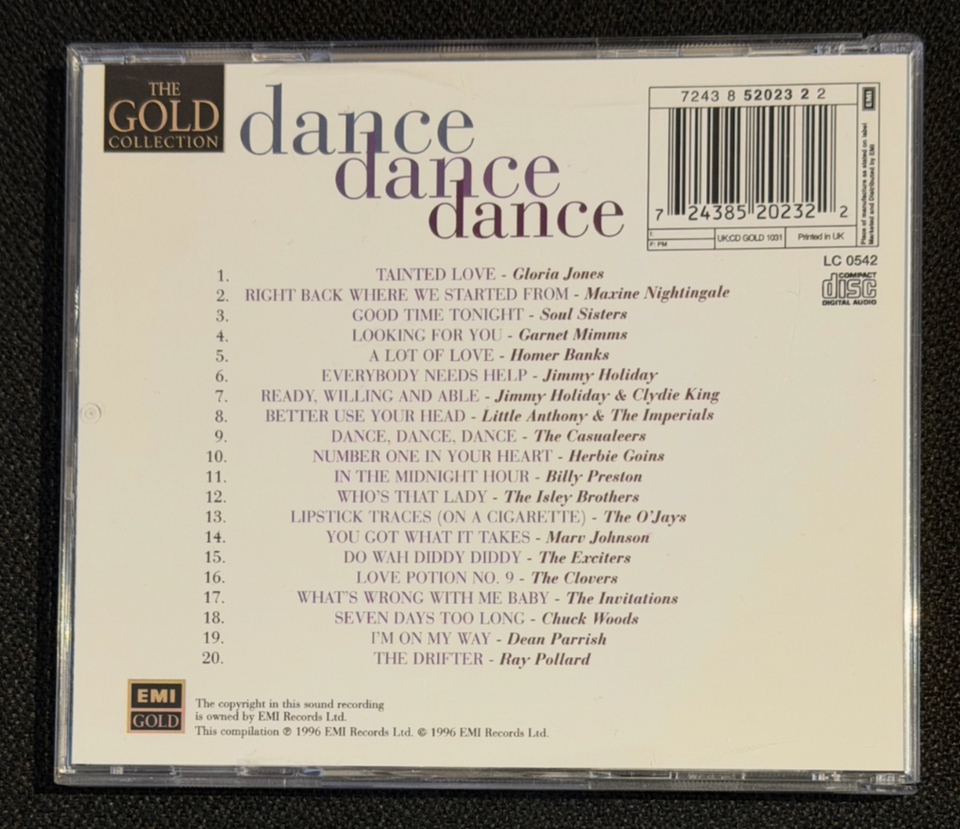 Dance Dance Dance: 20 Soul Weekender Classics - CD Compilation (1996 ...