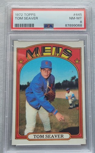 1972 Topps BASEBALL #445 TOM SEAVER PSA 8 NM NEW YORK METS | eBay