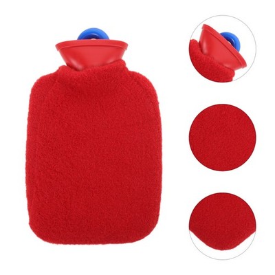 Portable Refillable Warm Water Bottle: 800ml Red Hot Water Pack with ...