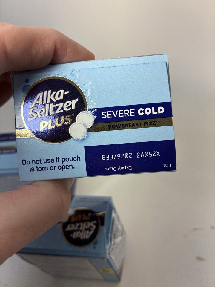 Alka-Seltzer Plus Powerfast Fizz Severe Cold Orange Zest Effervescent 9/25-2/26 | eBay